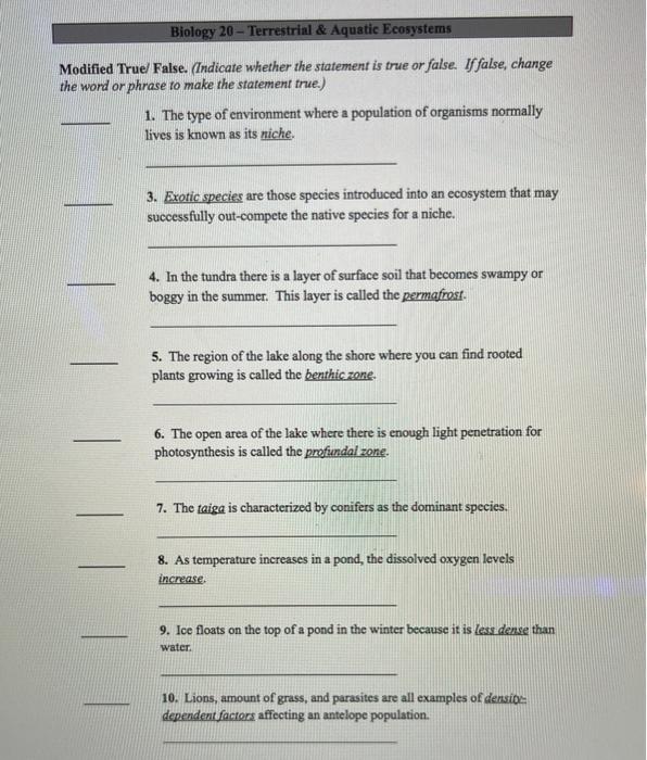 Solved Modified True/False Section Determine whether the | Chegg.com