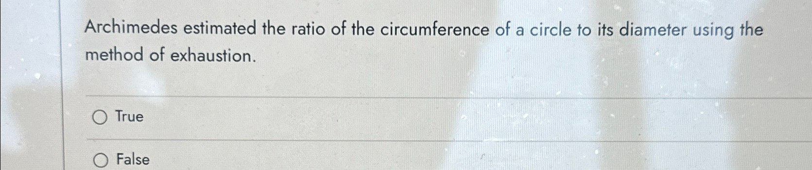 Solved Archimedes estimated the ratio of the circumference | Chegg.com