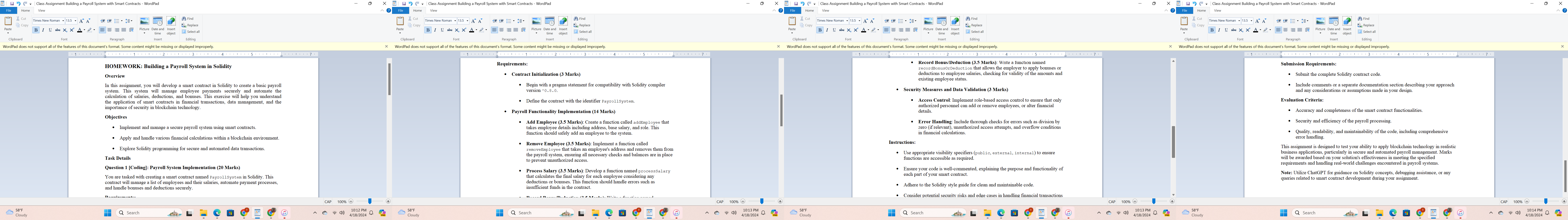 Solved BLOCK CHAIN CONTRACTS USING SOLIDITY | Chegg.com