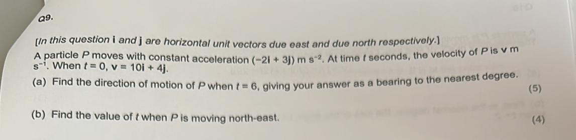 Solved a9.[In this question i and j ﻿are horizontal unit | Chegg.com