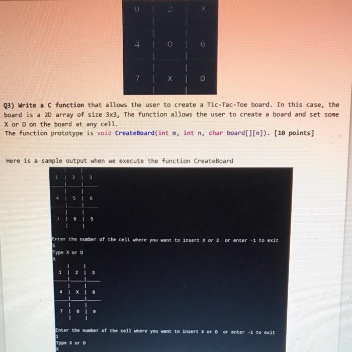 Solved Q1) Write a c function that allows the user to | Chegg.com