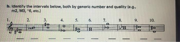 B. 1-5identify the intervals below, both by generic | Chegg.com