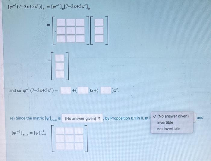 Solved Consider the following linear transformations: | Chegg.com