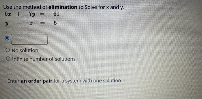 Solved Solve: −4x+2y=16−8x+4y=32 No solution Infinite number | Chegg.com
