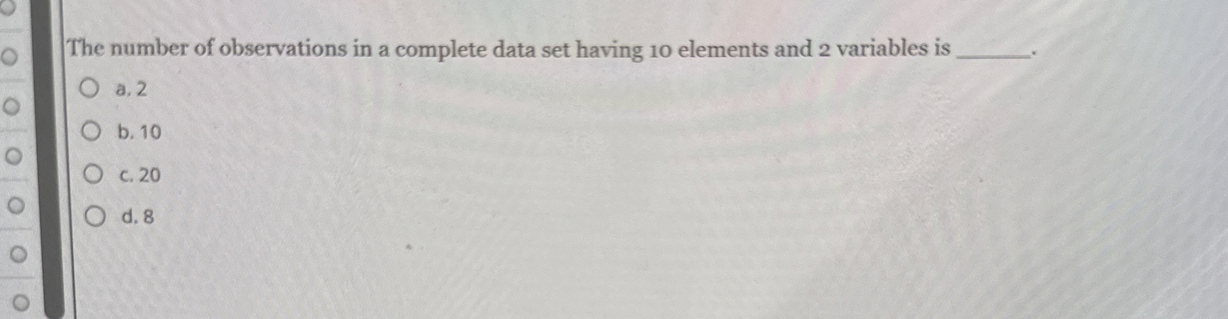 The number of observations in a complete data set | Chegg.com