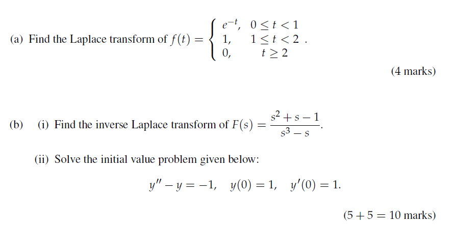 Solved (a) ﻿Find the Laplace transform of | Chegg.com