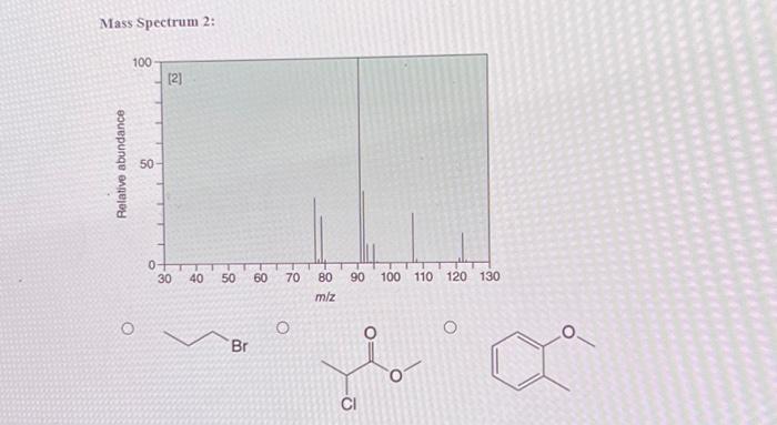 Solved Mass Spectrum 2: o Mass Spectrum 3: Be sure to | Chegg.com