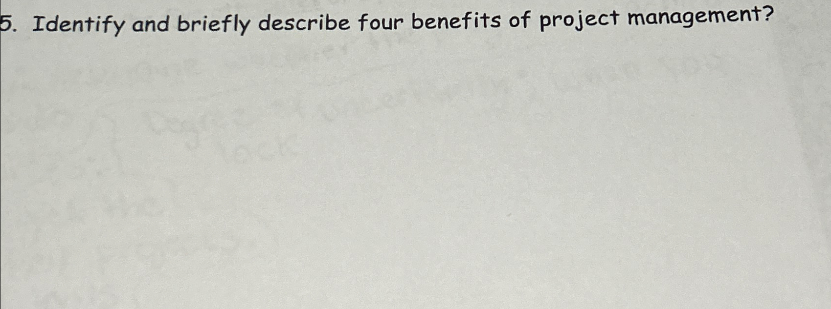 Solved Identify and briefly describe four benefits of | Chegg.com