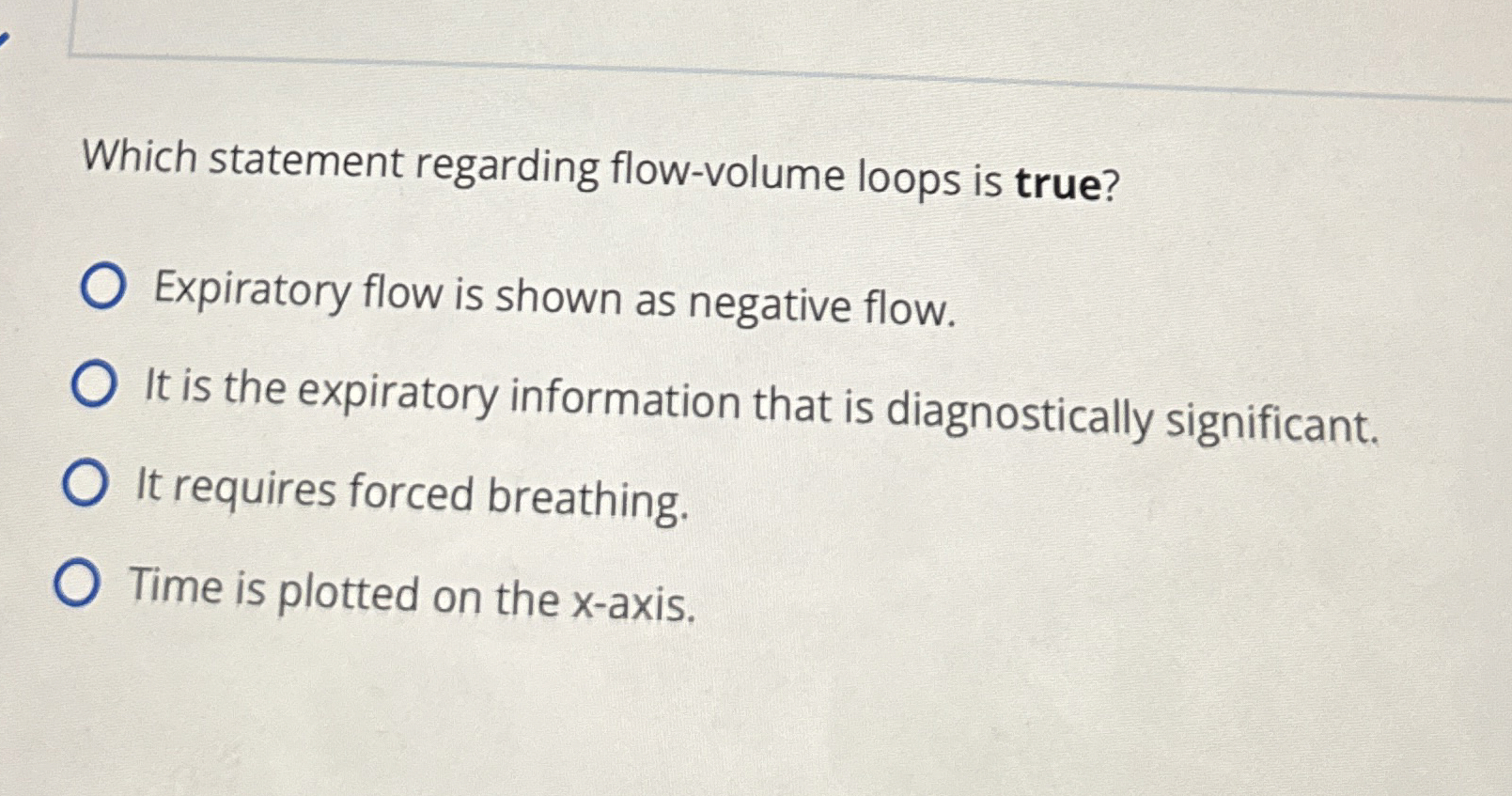 Solved Which statement regarding flow-volume loops is | Chegg.com