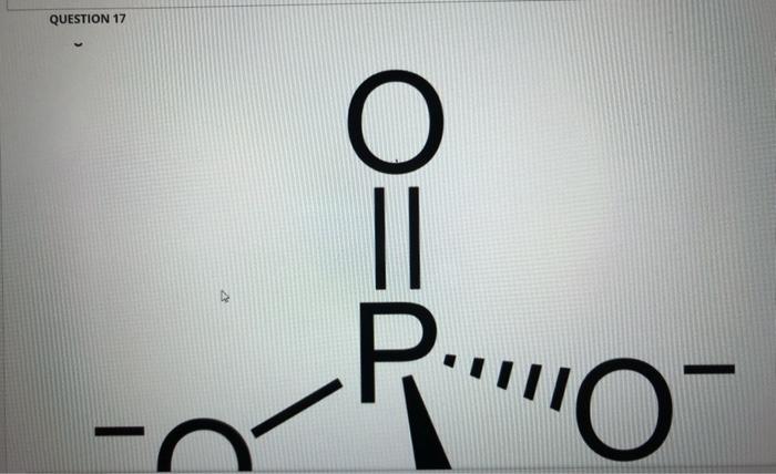 Solved QUESTION 17 O= PO O The functional group shown here | Chegg.com