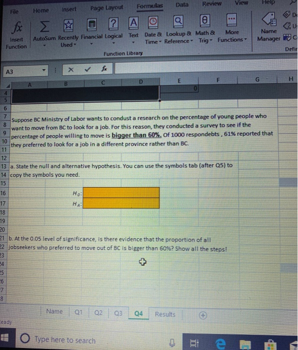 Solved File Home Insert Page Layout Data Review View fax ? A | Chegg.com