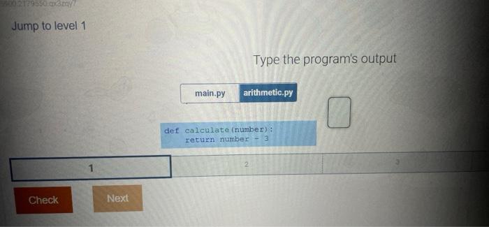 Solved Jump to level 1 Type the program's output main.py | Chegg.com