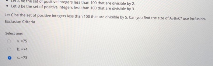 Solved Let A be the set of positive integers less than 100 | Chegg.com
