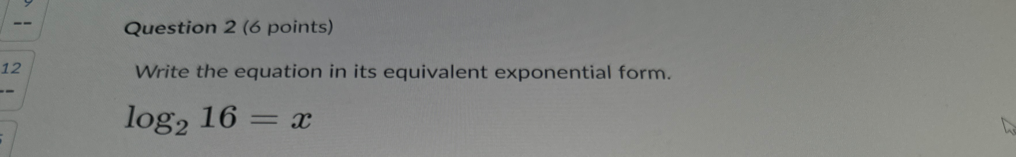 Solved Question 2 ( 6 points)Write the equation in its | Chegg.com Solved Question 2 ( 6 points)Write the equation in its | Chegg.com