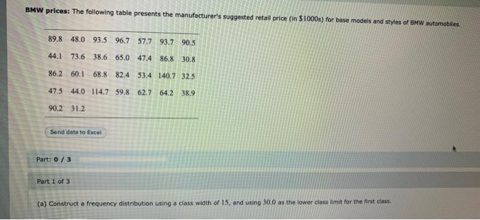Solved Construct A Frequency Distribution Using A Class 1836