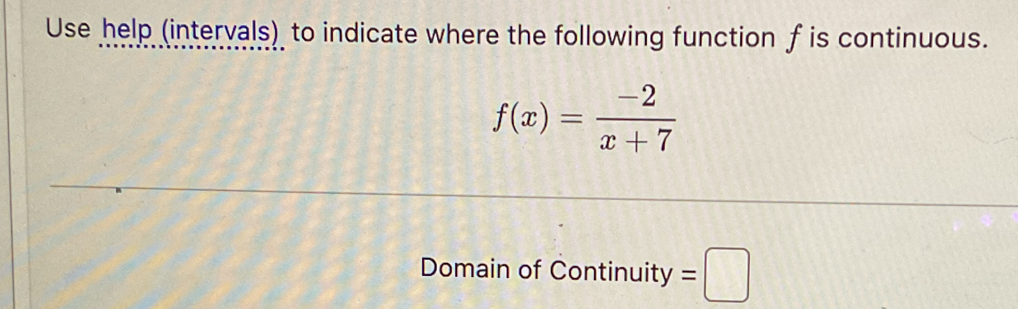 Solved Use help (intervals) ﻿to indicate where the following | Chegg.com