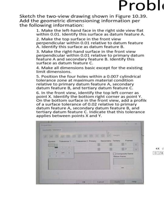 Solved please do that on solidwork with multiview drawing , | Chegg.com