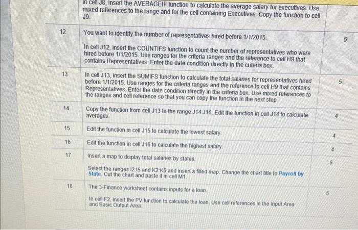 Solved In cell J8, insert the AVERAGEIF function to | Chegg.com