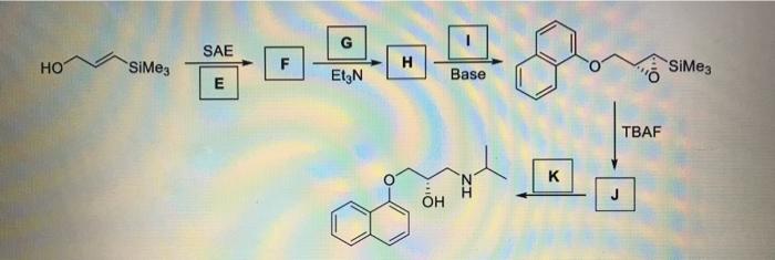 Solved SAE HO SiMe3 F H glongan Et3N Base E TBAF к OH | Chegg.com