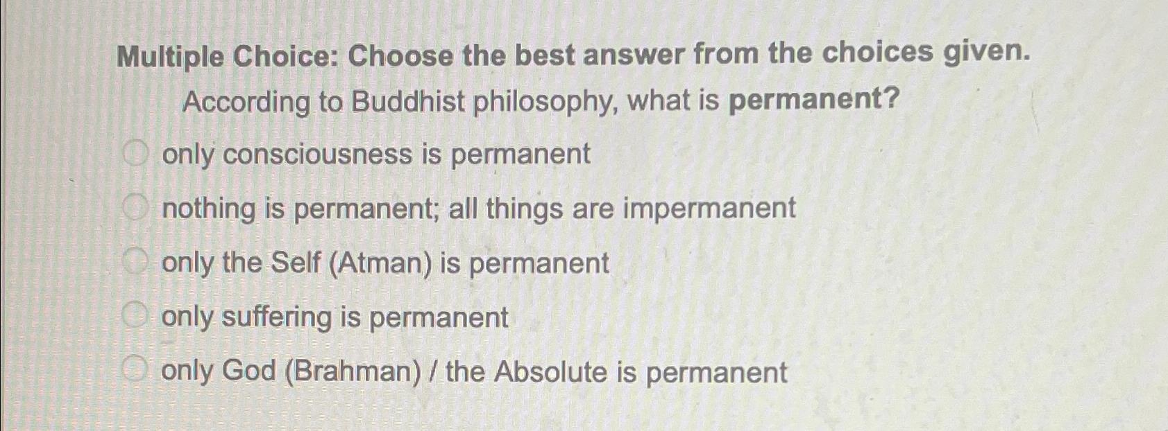 Solved Multiple Choice: Choose the best answer from the | Chegg.com