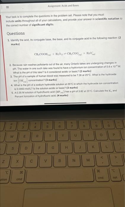 Solved Your task is to completo the questions in the problem | Chegg.com