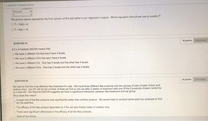 Solved Question Completion Status Intercept The picture | Chegg.com