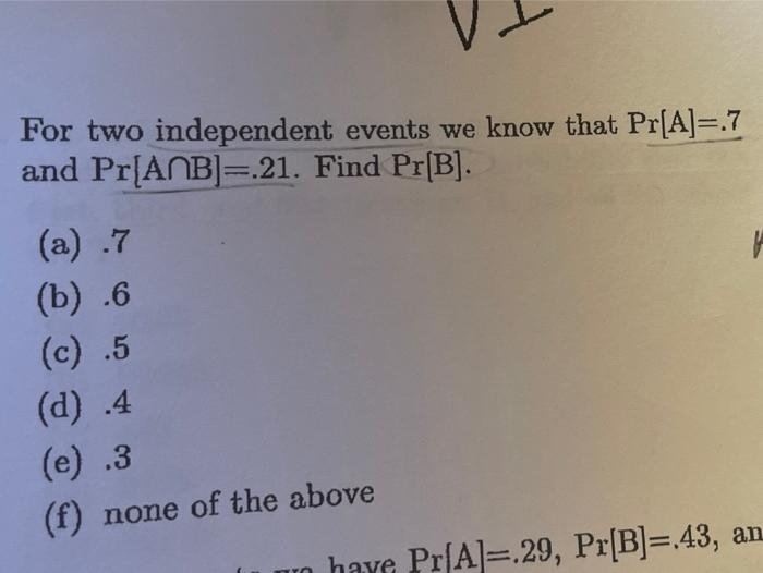 Solved I know the answer is .3 but i just need to know how | Chegg.com