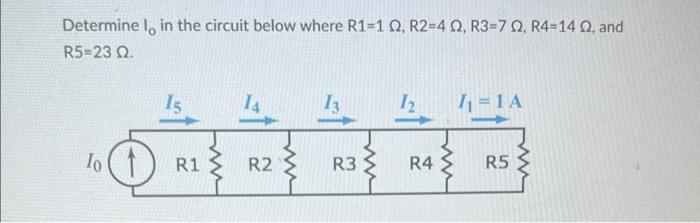 Solved Determine I0 in the circuit below where | Chegg.com