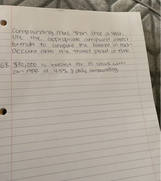 Solved Compounding more than once a year. use the | Chegg.com