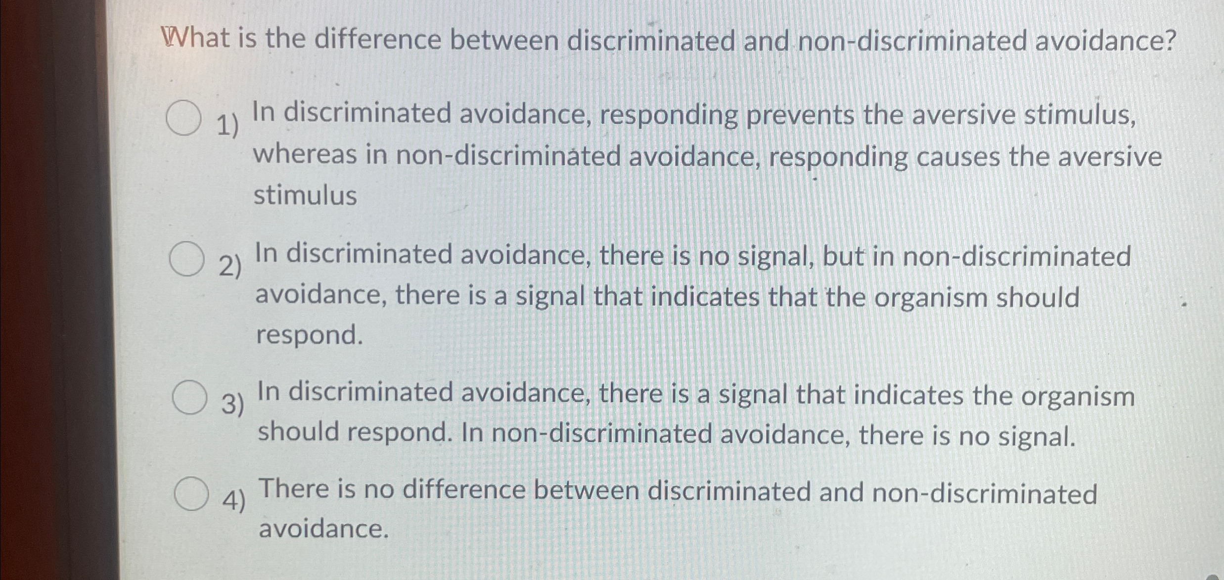 Solved What Is The Difference Between Discriminated And Chegg