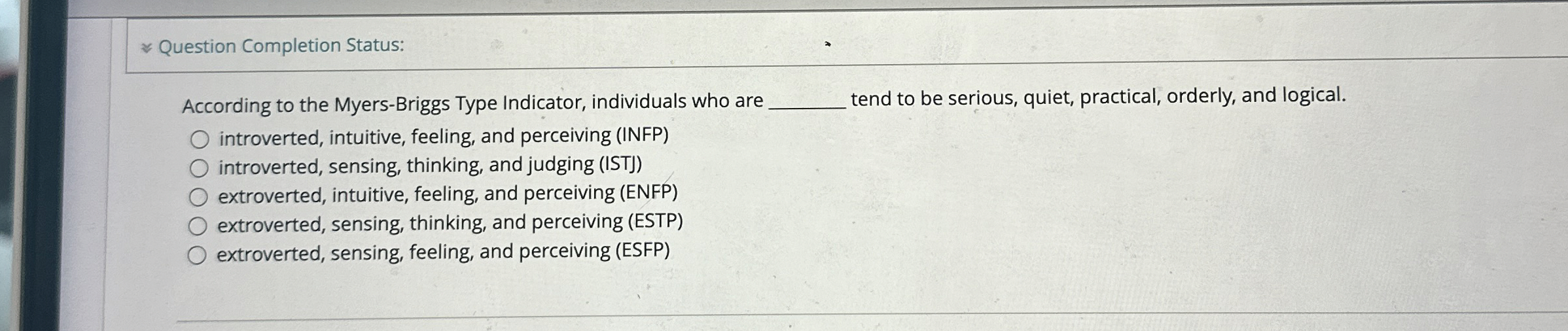 Solved Question Completion Status:According to the | Chegg.com