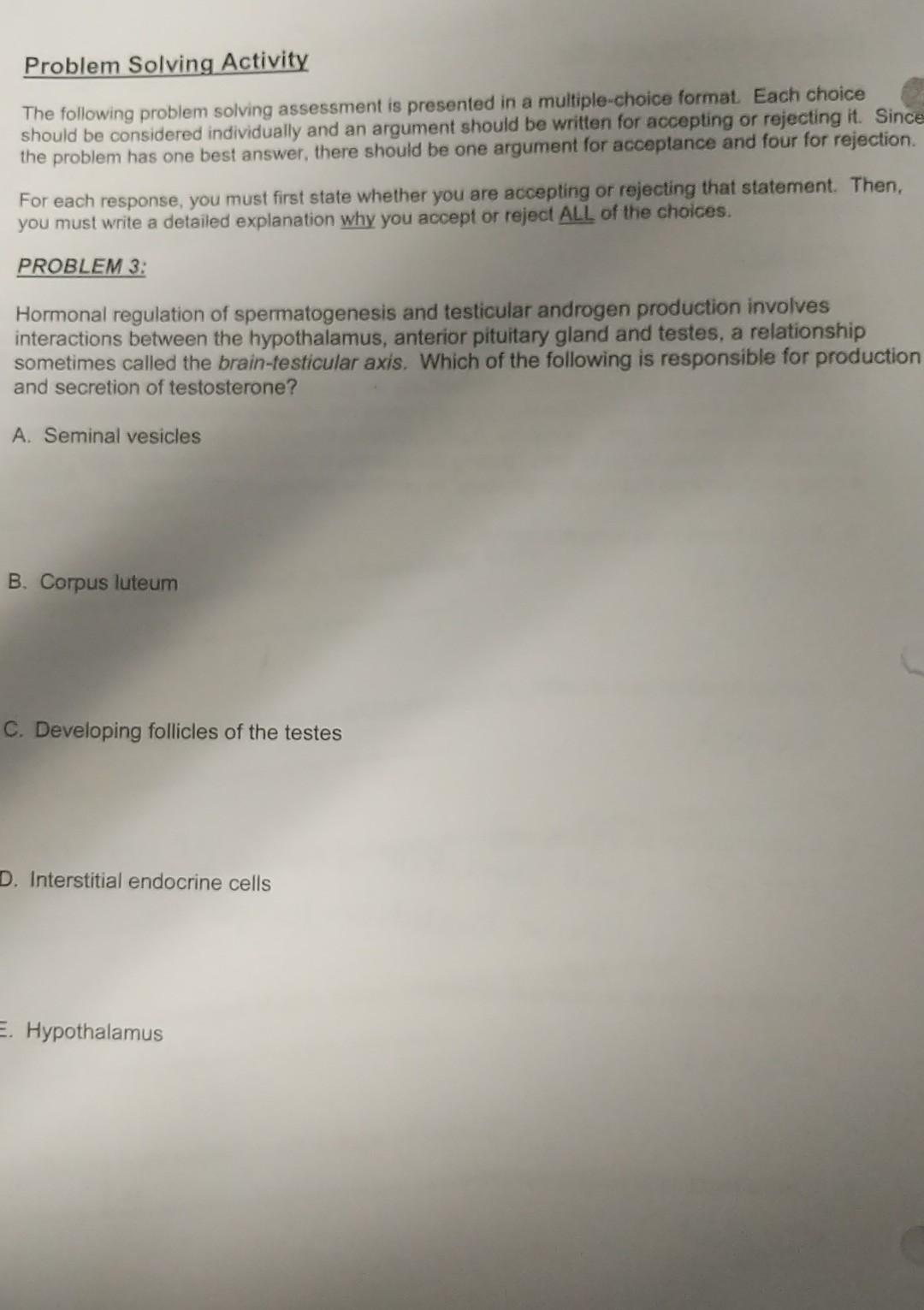 Solved Problem Solving Activity The following problem | Chegg.com