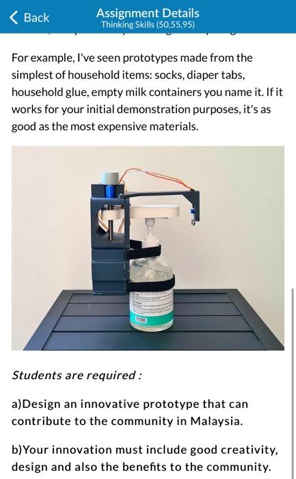Creating a Product Prototype (Poster)One of the | Chegg.com
