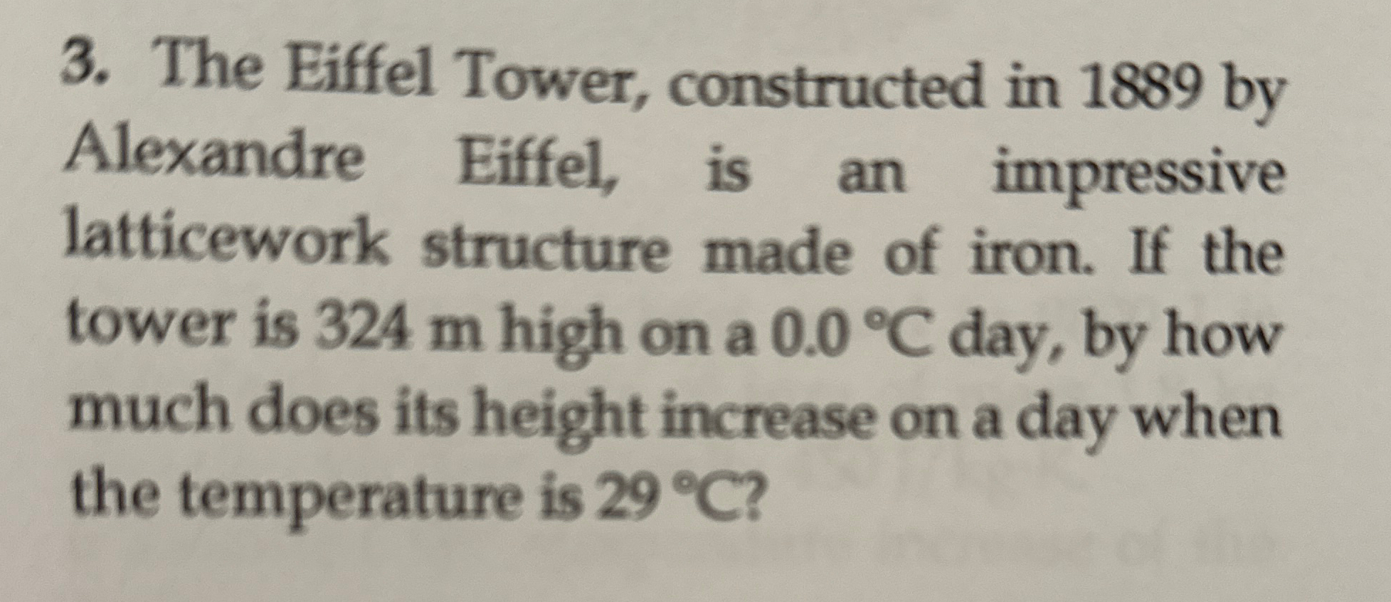 Solved The Eiffel Tower, constructed in 1889 ﻿by Alexandre | Chegg.com