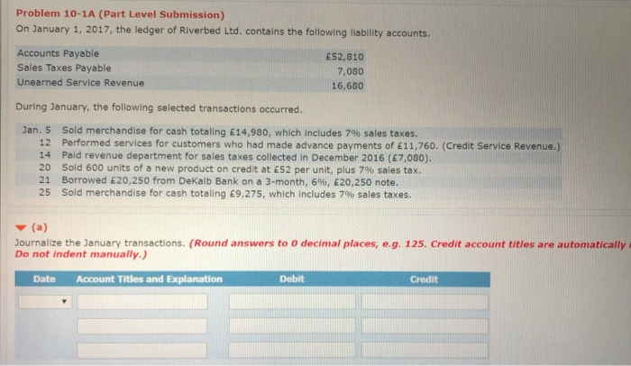 Solved Problem 10-1A (Part Level Submission) On January 1, | Chegg.com