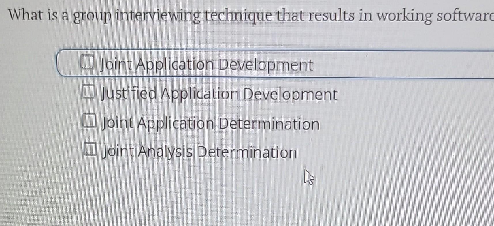 Solved What is a group interviewing technique that results | Chegg.com