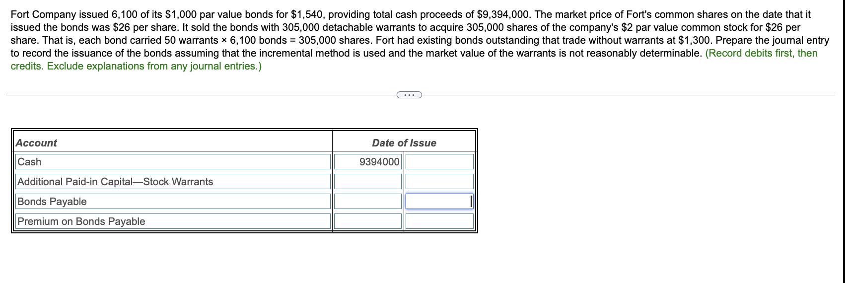 Fort Company issued 6,100 ﻿of its $1,000 ﻿par value | Chegg.com