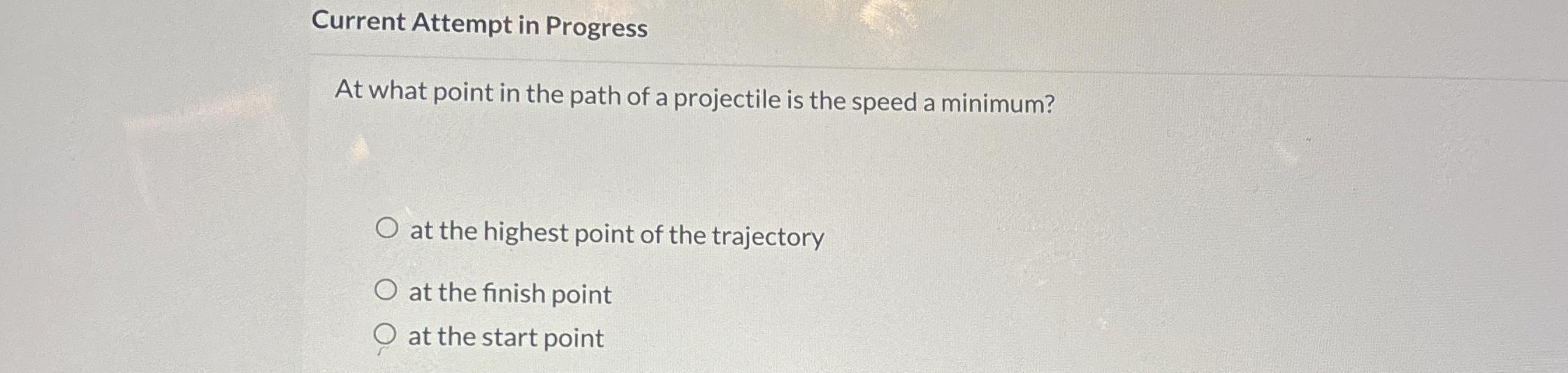 Solved Current Attempt in ProgressAt what point in the path | Chegg.com
