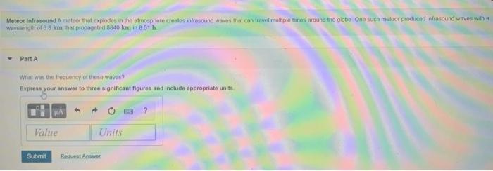 Solved Meteor Infrasound Ameet that explodes in the | Chegg.com