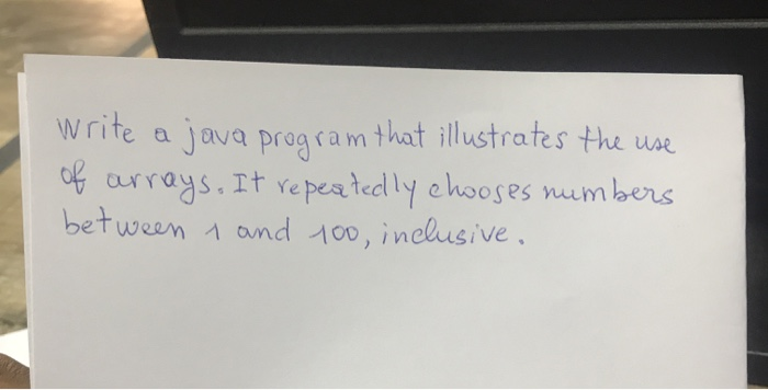 Solved write a java program that illustrates the use of | Chegg.com Solved write a java program that illustrates the use of | Chegg.com
