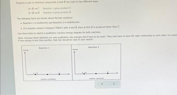 Solved Suppose a pair of chemical compounds A and B can | Chegg.com