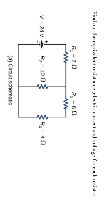 Solved Find out the equivalent resistance, electric current | Chegg.com