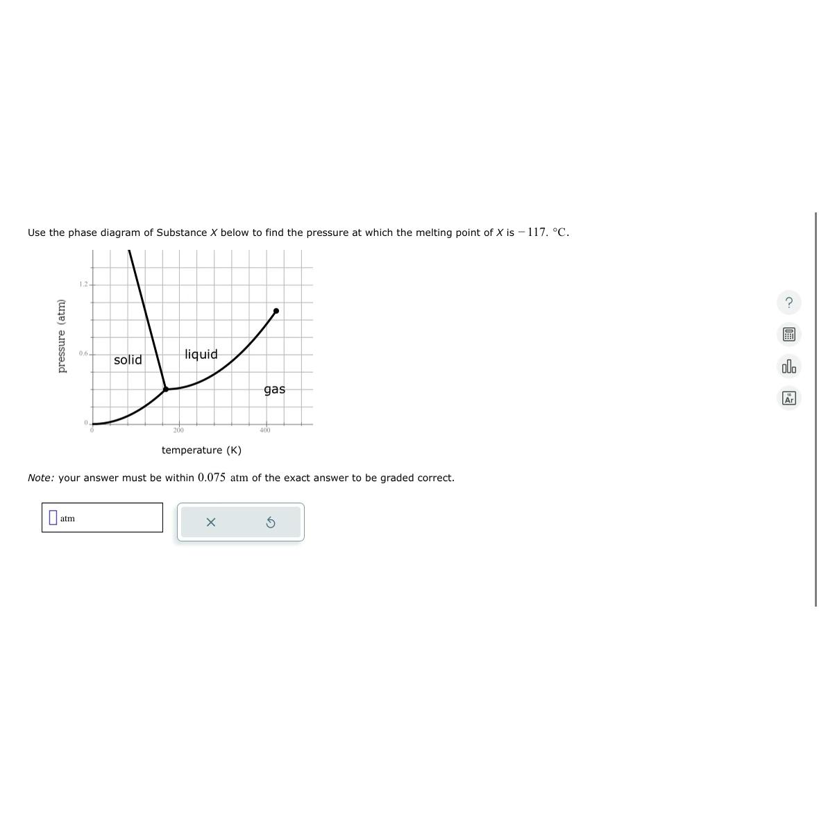 Solved Use the phase diagram of Substance x ﻿below to find | Chegg.com