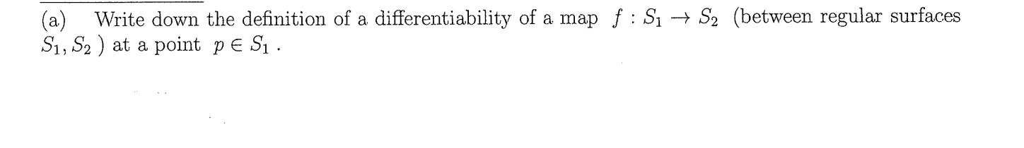 Solved (a) ﻿Write down the definition of a differentiability | Chegg.com