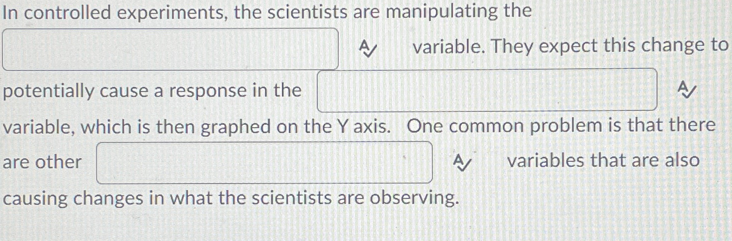 Solved In controlled experiments, the scientists are | Chegg.com