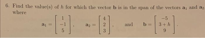 Solved Linear Algebra: explain and show work for this | Chegg.com