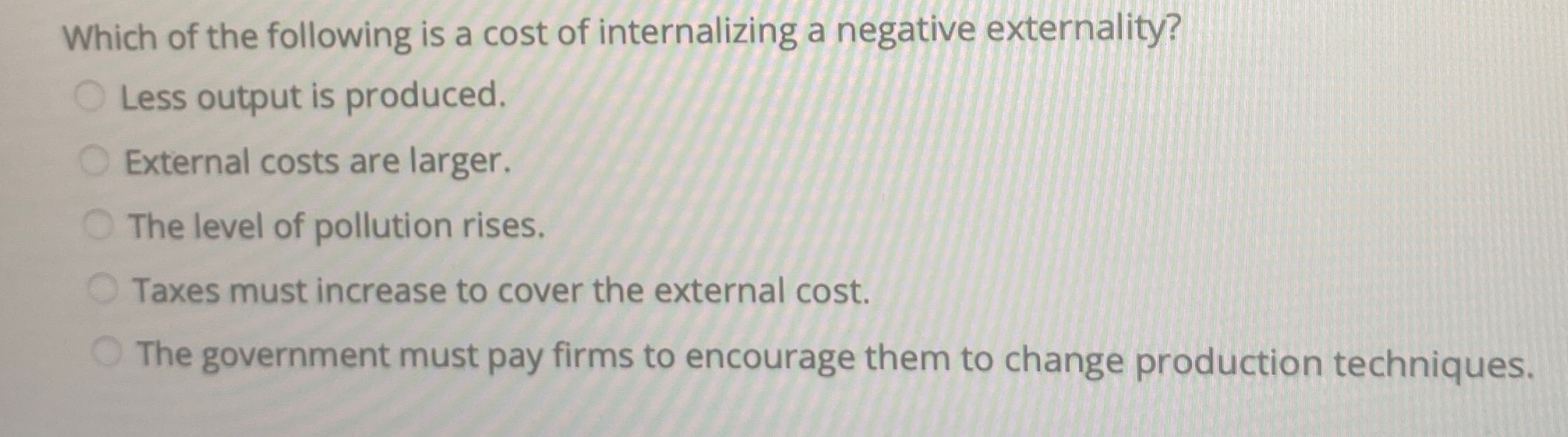 Solved Which of the following is a cost of internalizing a | Chegg.com