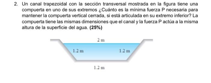 Solved A trapezoidal channel with the cross section shown in | Chegg.com
