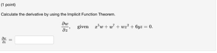 Solved Calculate The Derivative By Using The Implicit 2412