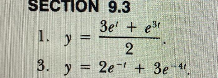 Solved differntial equation question #1 please show steps, | Chegg.com